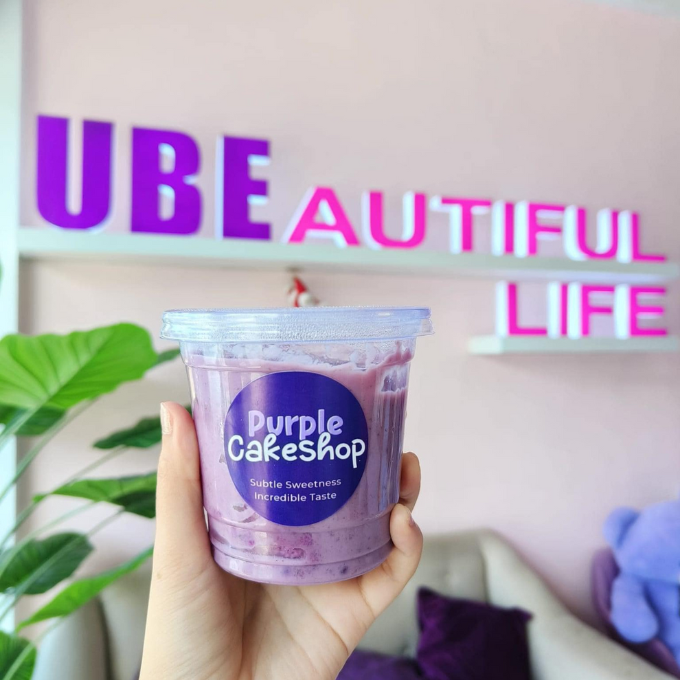 Purple Yam Cake by Purple Cake Shop | Messy Cups – Purple Cake Shop Cebu