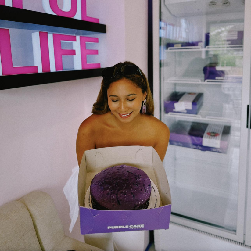 Purple Yam Cake by Purple Cake Shop | Small Size Round 8" – Purple Cake ...