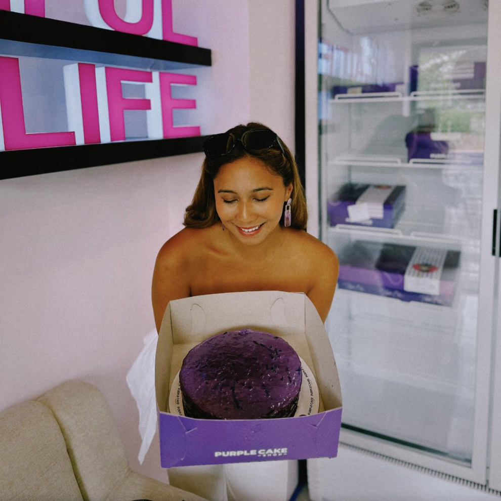 Purple Yam Cake by Purple Cake Shop | Small Size Round 8" – Purple Cake ...