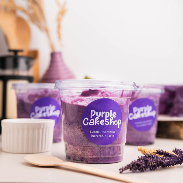 Purple Yam Cake by Purple Cake Shop | Messy Cups – Purple Cake Shop Cebu